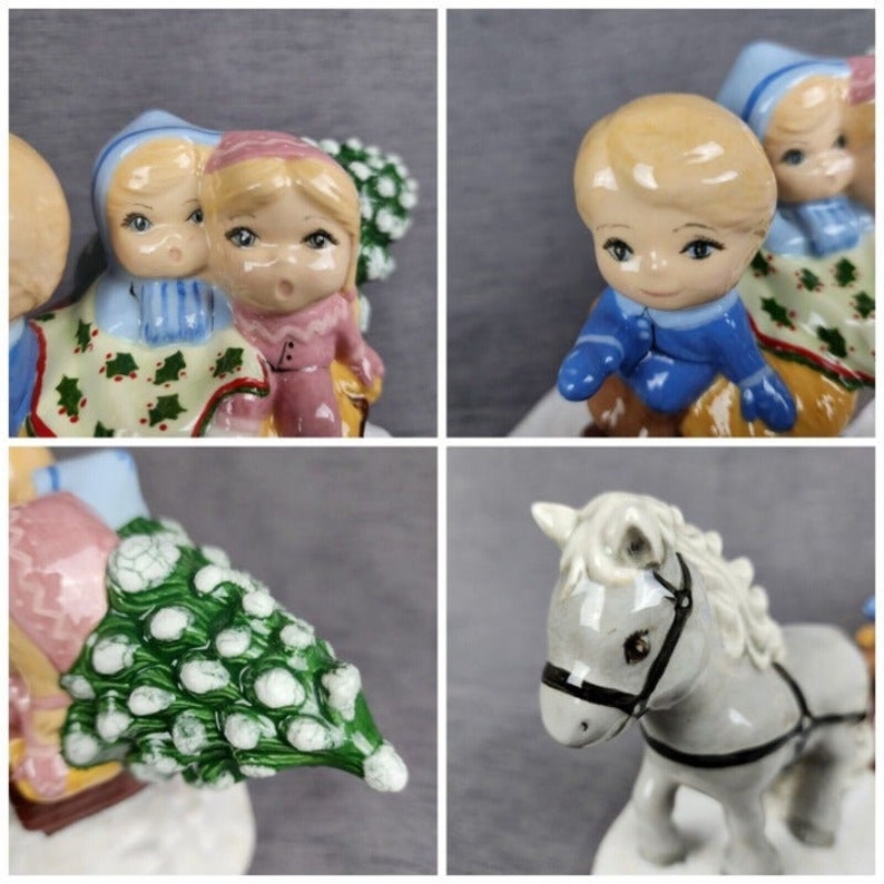 VTG Byron Molds Ceramic Christmas Tree Music Box Walking in a - Etsy