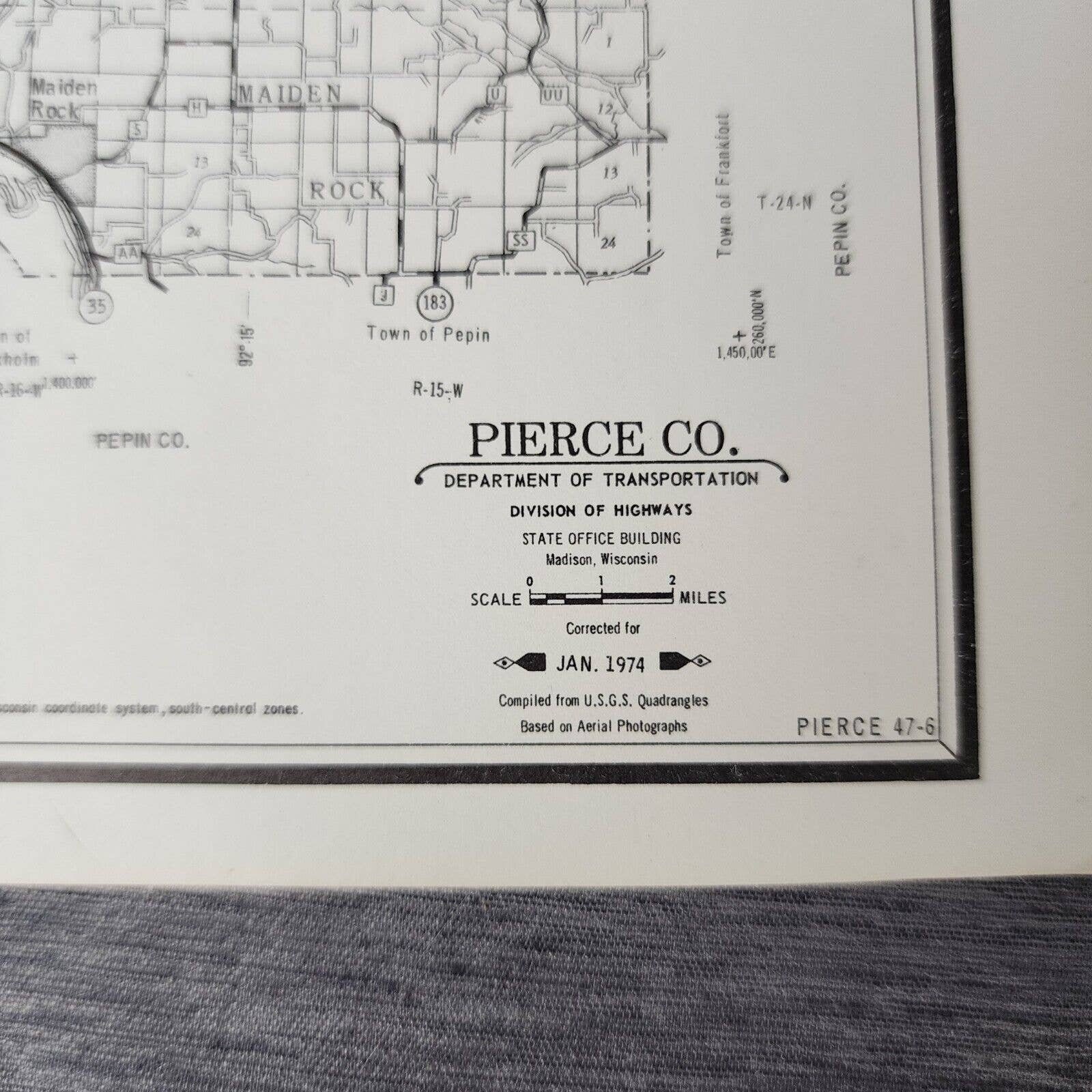 VTG Pierce County Map Wisconsin Department of Transportation Highways ...