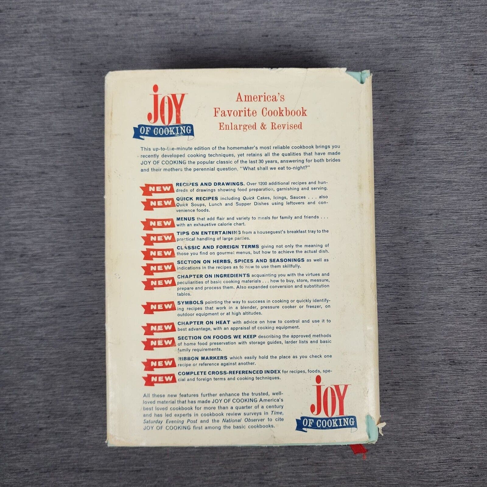The Joy of Cooking : the All Purpose Cookbook by Irma & Marion Rombauer ...