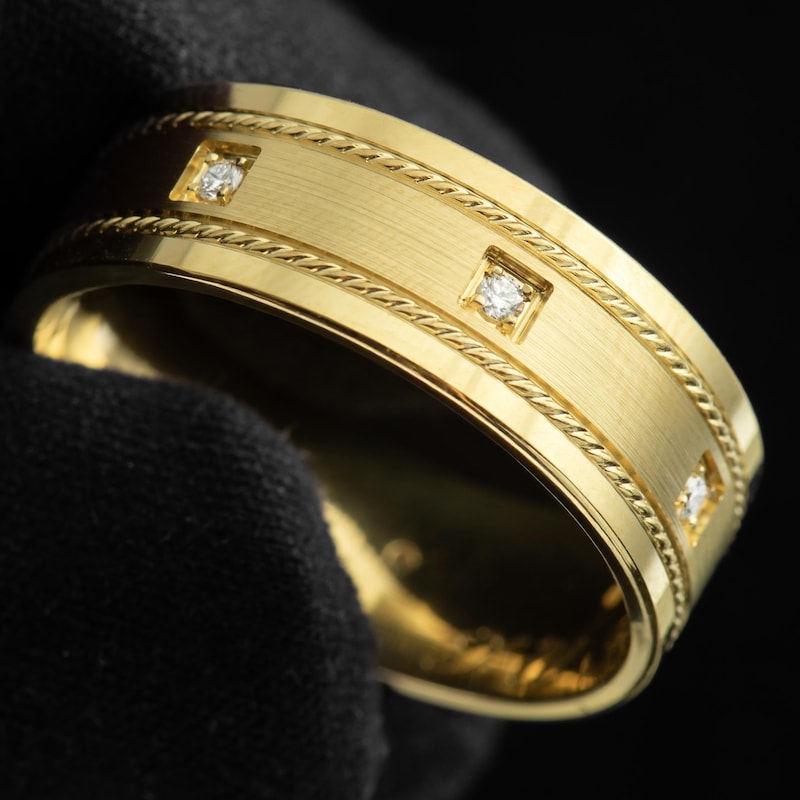 8mm 10k Gold Ring Band - Etsy