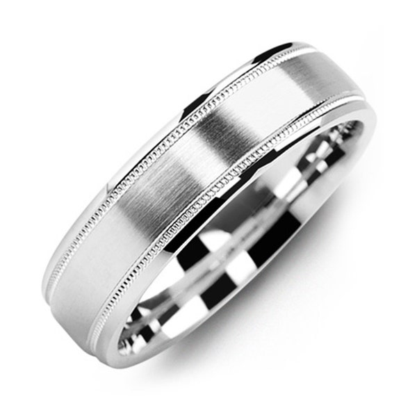 Brushed Silver Ring - Etsy