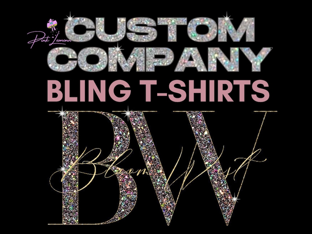 Company Shirts, Custom Logo Shirts, Bling Company Shirt, Small Business ...