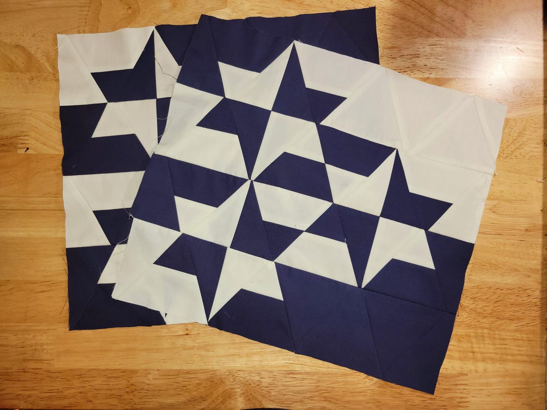 Unfinished Soaring Stars Quilt Blocks 12.5x12.5 - Etsy