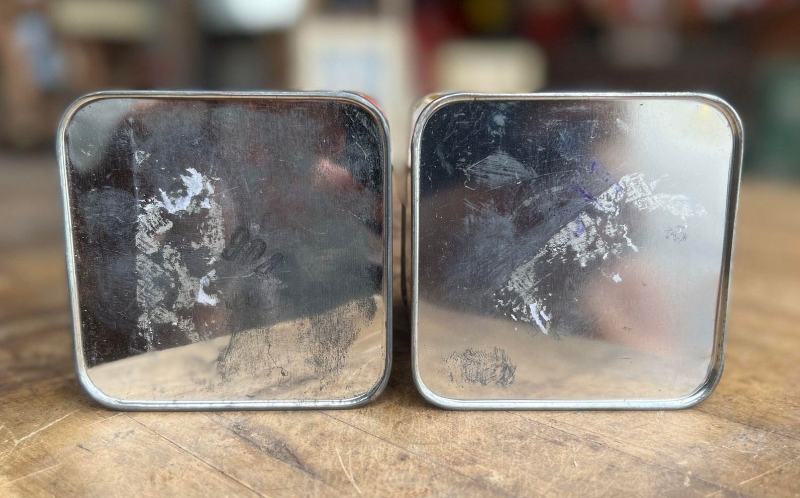 TWO Vintage Hercules Smokeless Powder Tin Cans Antique Advertising Tins ...