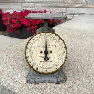 Antique Columbia Family Scale - Landers Frary & Clark New Britain CT - Vintage Home Kitchen ...