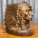 RARE Iroquois Indian Head Beer Foam Scraper Bar Storage Caddy - Antique ...