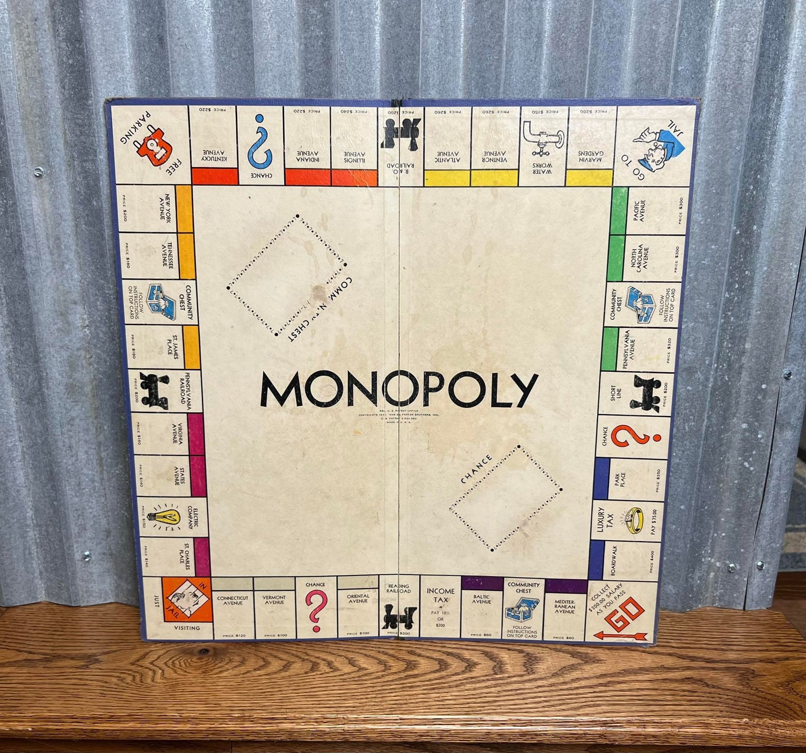First Monopoly Board
