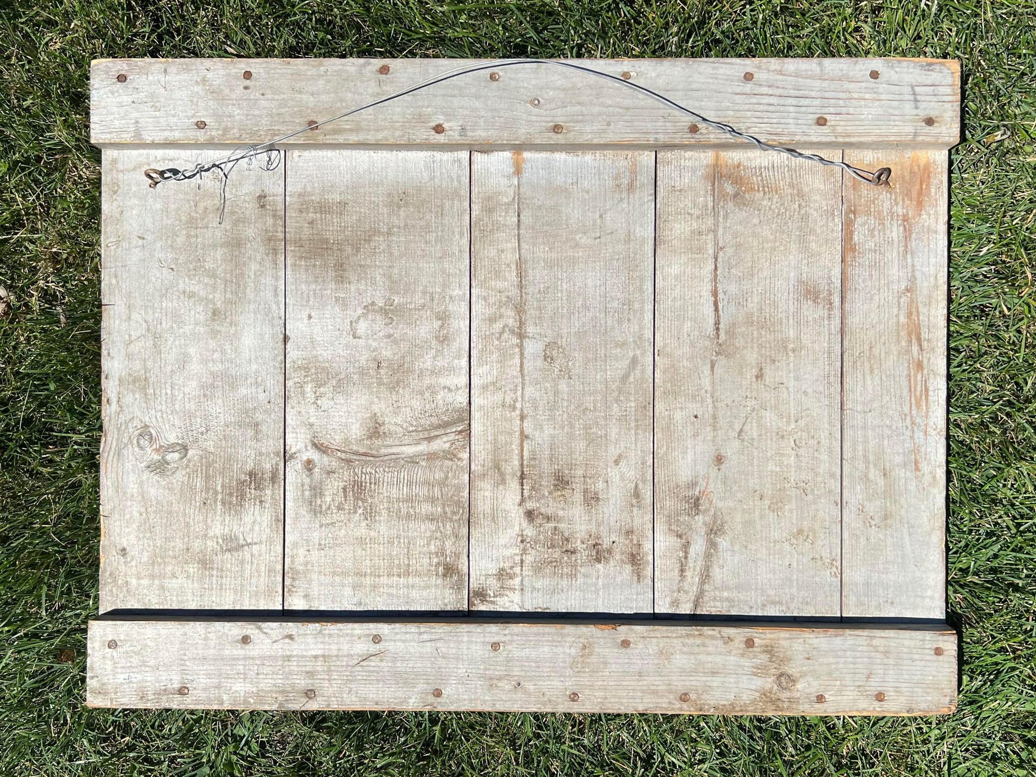 Crystal Valley Grange Sign - Antique Advertising Signage - Rustic ...