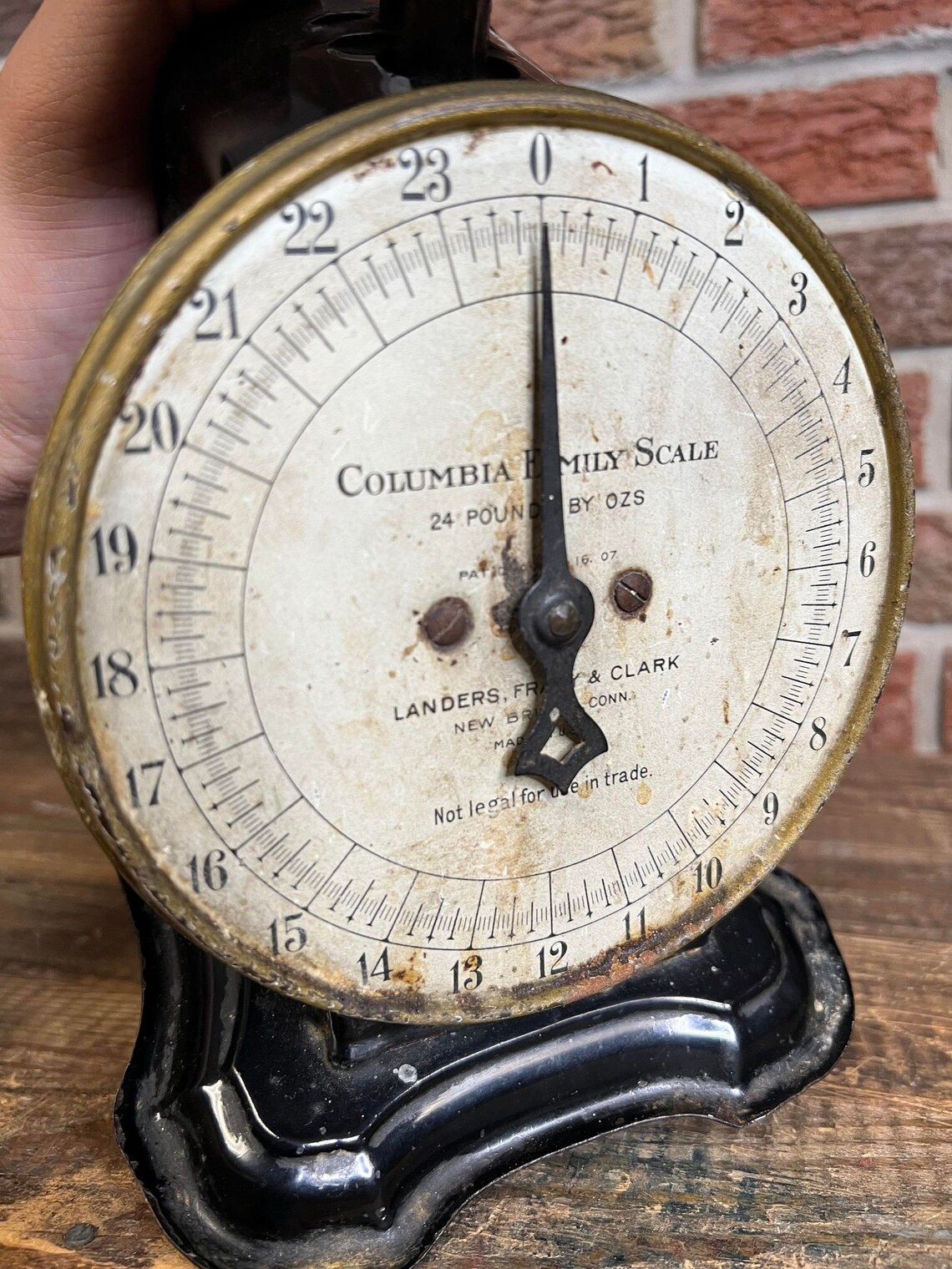 Antique Columbia Family Scale - Landers Frary & Clark New Britain CT ...