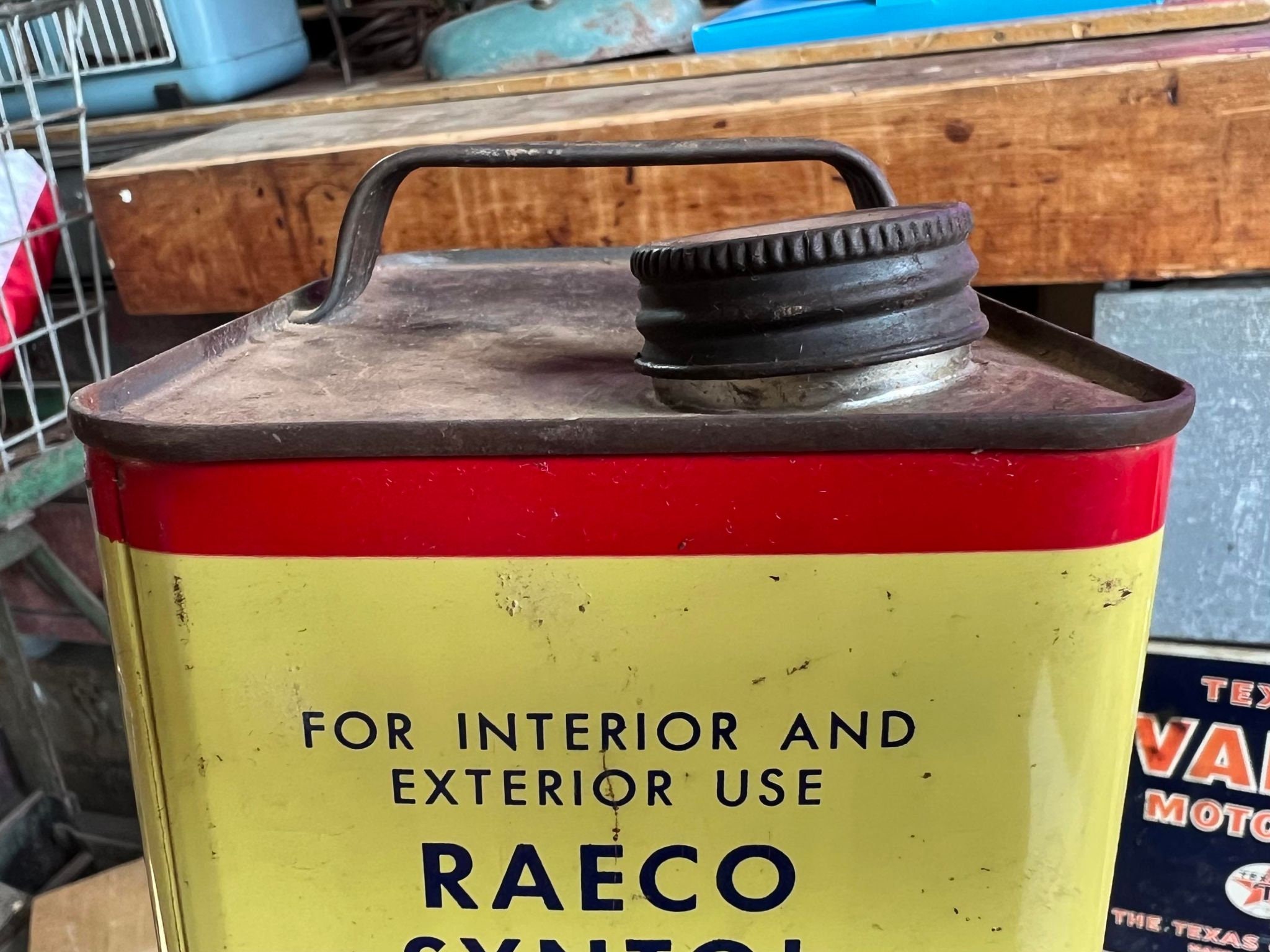 Vintage RAECO Syntol Paint Thinner Can - JH Rae Oil Co. - Rochester NY ...