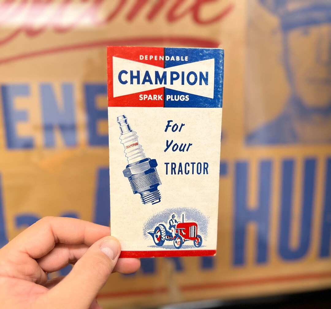 Vintage Champion Spark Plugs Advertising Brochure - Farm Tractor ...