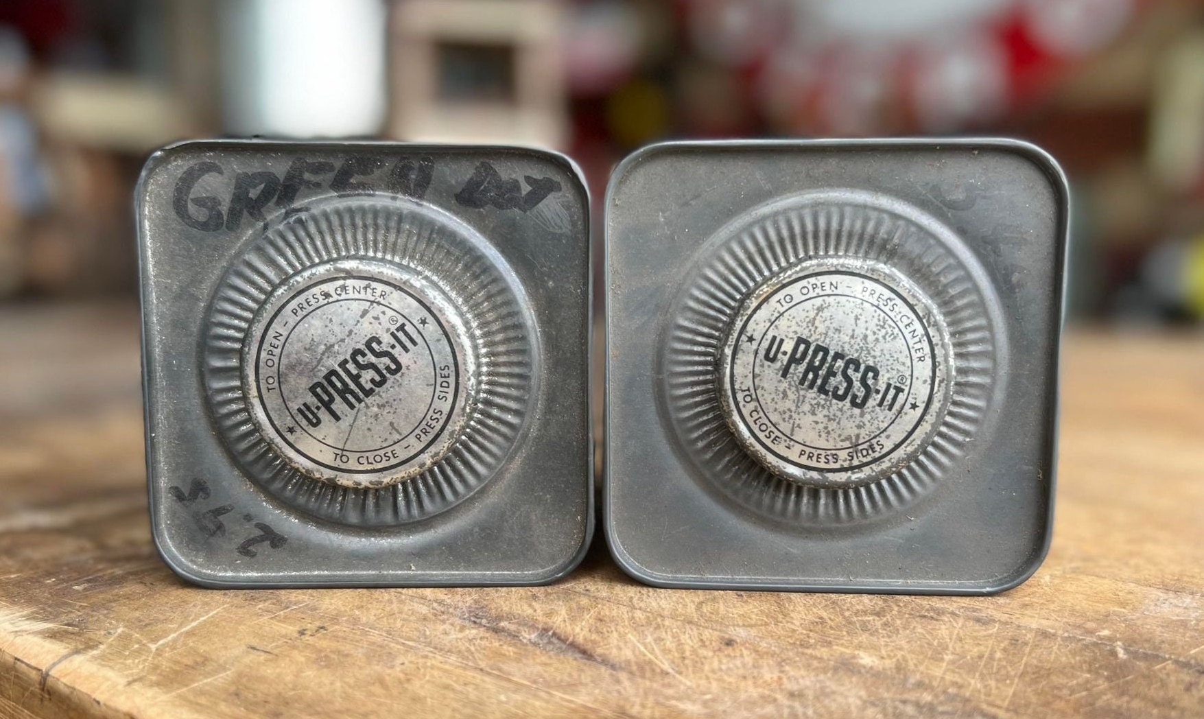 TWO Vintage Hercules Smokeless Powder Tin Cans - Antique Advertising ...
