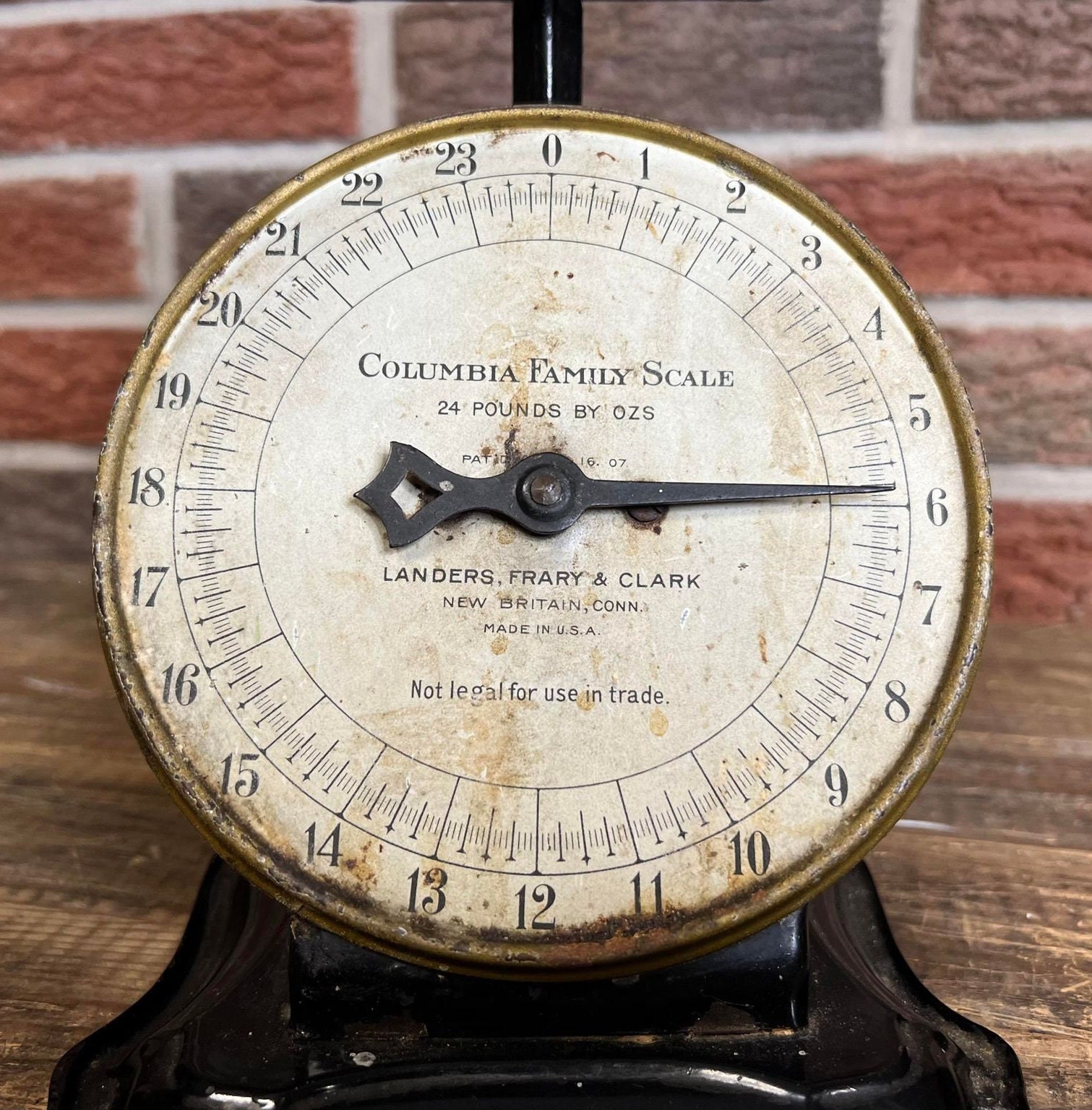 Antique Columbia Family Scale - Landers Frary & Clark New Britain CT ...