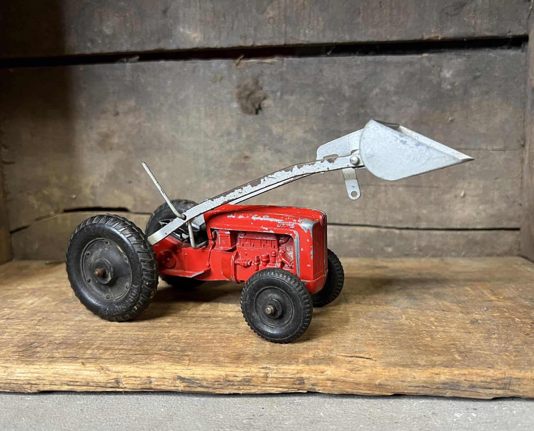Vintage Tootsietoy Ford Tractor Metal Toy With Dumping Front End Loader ...