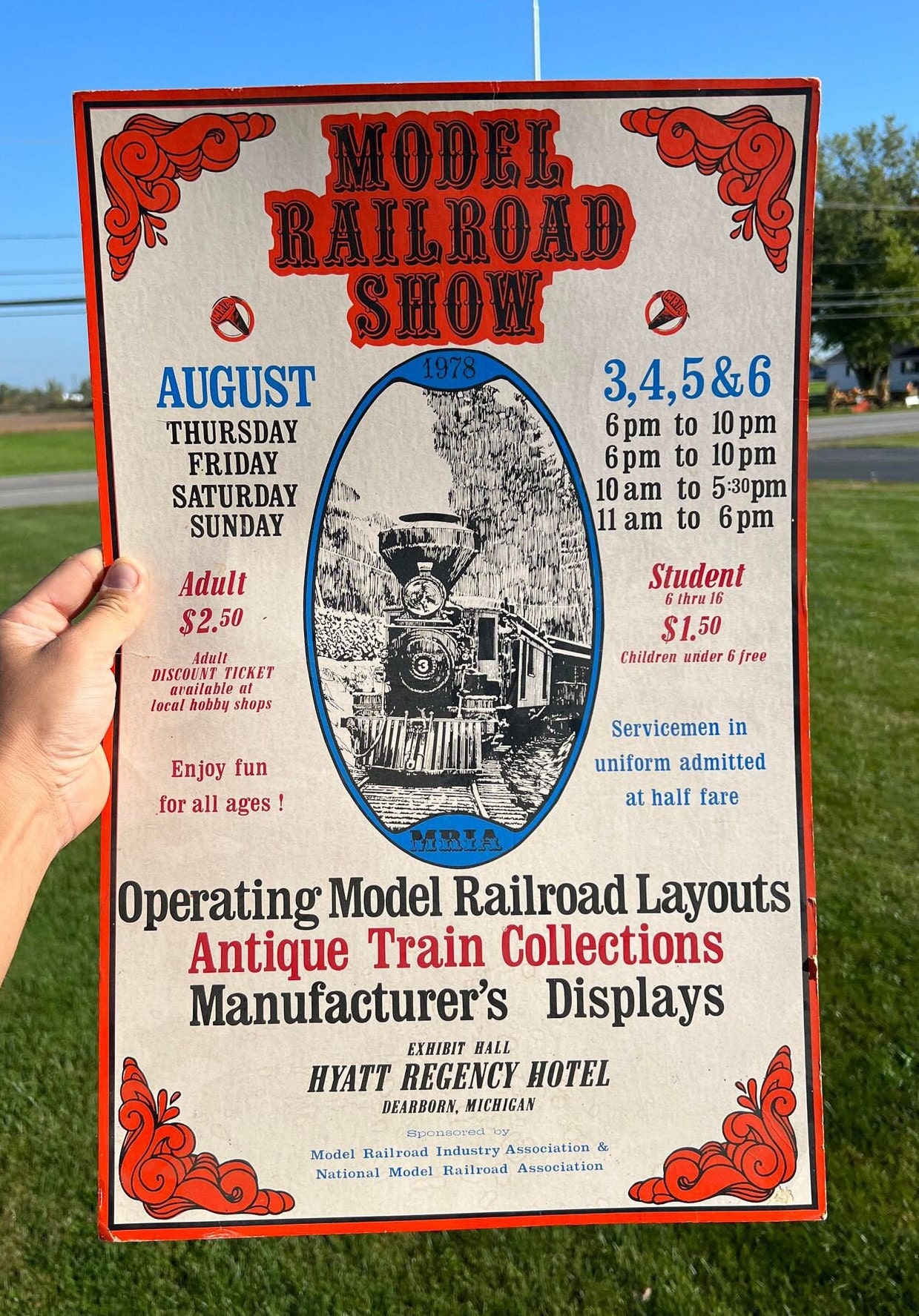 1978 Model Railroad Show - Dearborn Michigan - Vintage Advertising ...