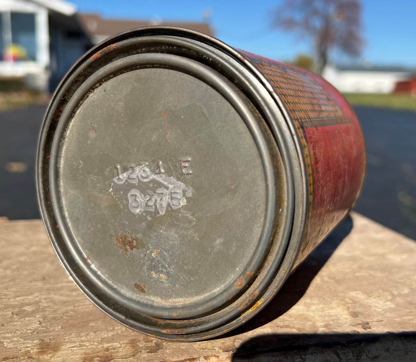 Vintage Man O War Marine Varnish Can Horse Sail Boat Graphics