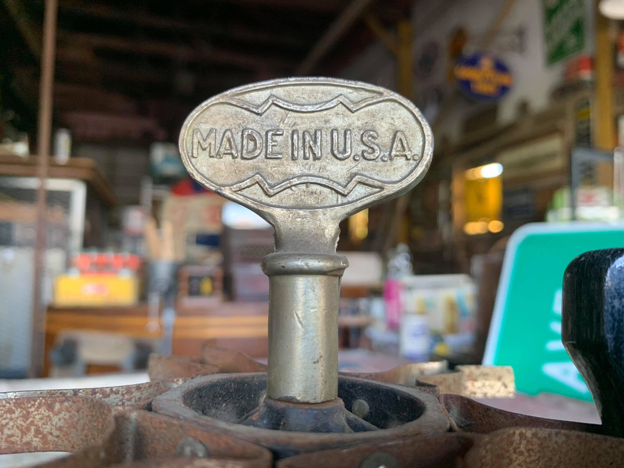 Vintage Universal Ink Stamp Carousel Holder Made in USA Rustic Office ...