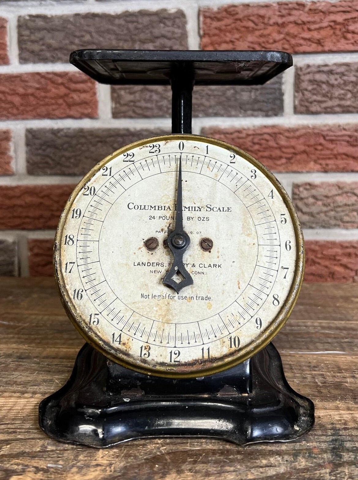 Antique Columbia Family Scale - Landers Frary & Clark New Britain CT ...
