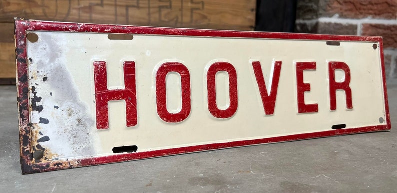 Herbert Hoover License Plate Topper Sign - Presidential Campaign ...