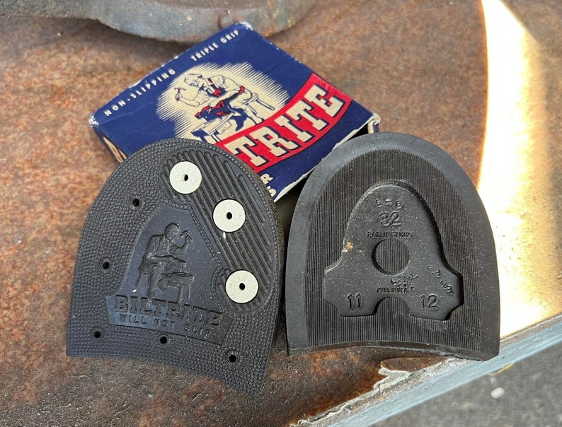 Biltrite Rubber Heels - Vintage Shoes Boots - Cobbler Tools Original ...
