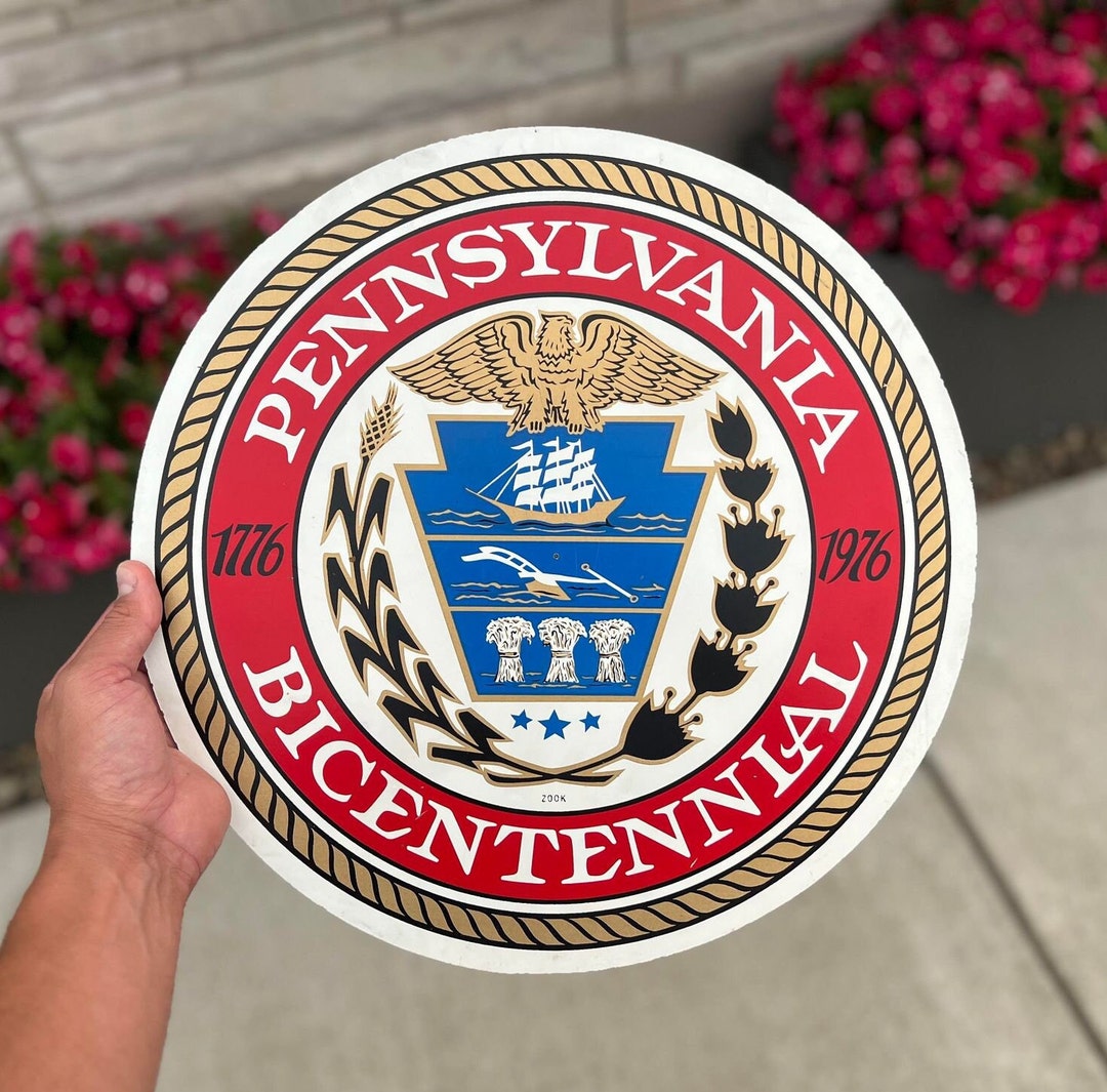 1976 Pennsylvania Bicentennial "zook" Sign - Vintage Hex Decorative ...