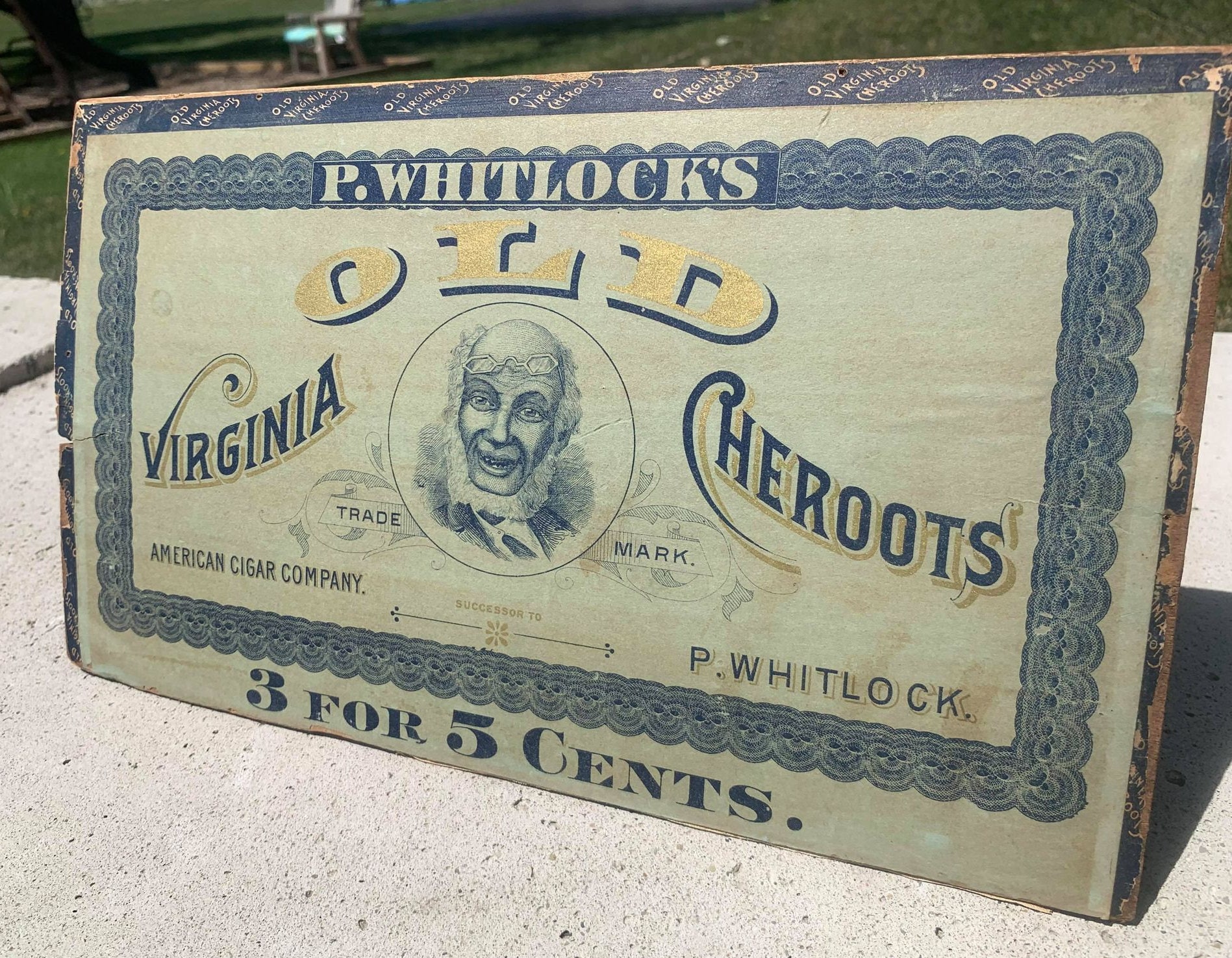 Old Virginia Cheroots Box Top Artwork Antique Advertising - Etsy