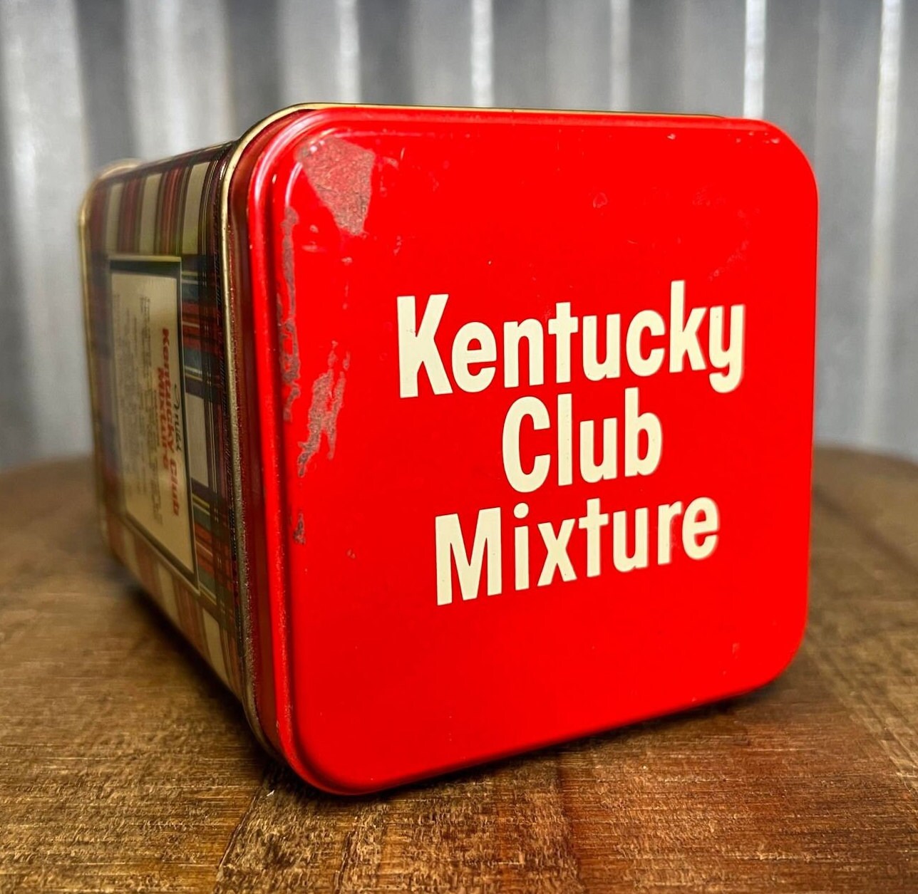 Kentucky Club Mixture 7 Oz Vintage Tobacco Tin Can Great Graphics ...
