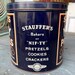 Vintage Stauffer's Nif=ty Pretzel Tin Container - Stauffer Biscuit Co ...