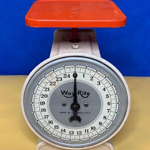 Retro Way Rite Kitchen Scale - 25 Lbs. - Vintage Home Decor - Made in ...
