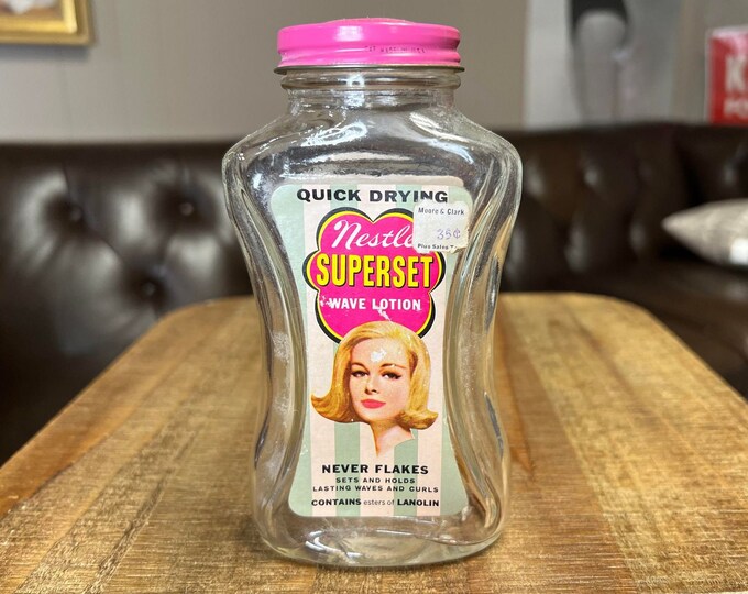 Nestle Superset Hair Wave Lotion - Vintage Hair Style Graphics - Retro ...