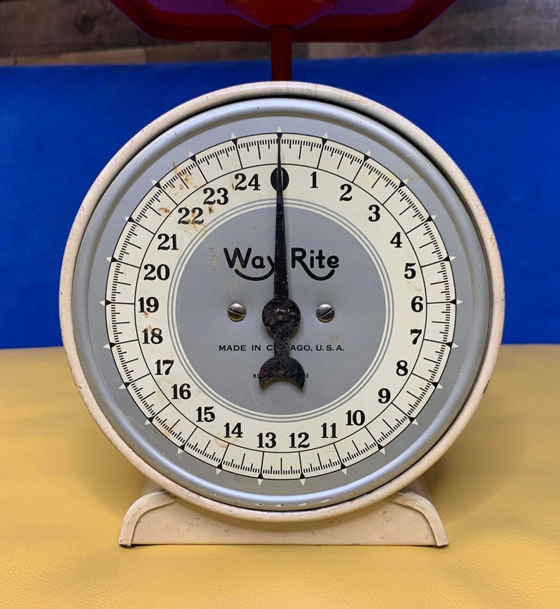 Retro Way Rite Kitchen Scale - 25 Lbs. - Vintage Home Decor - Made in ...