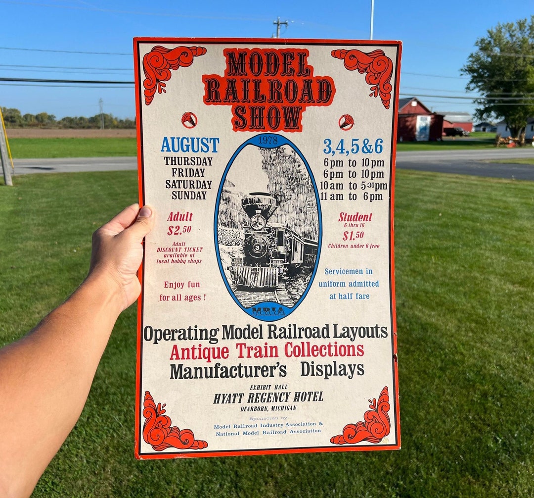 1978 Model Railroad Show - Dearborn Michigan - Vintage Advertising ...