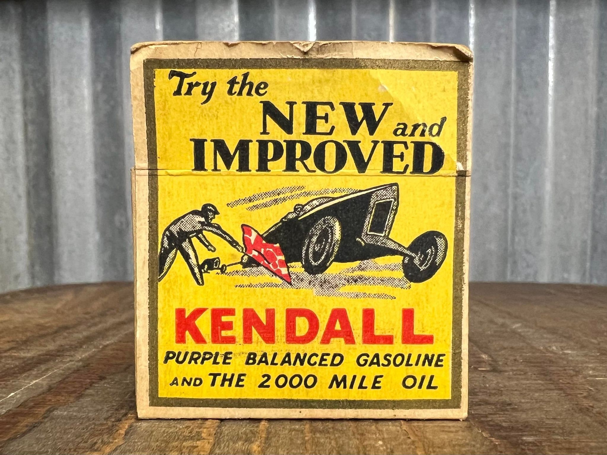 Kendall Motor Oil Purple Gasoline Advertising Pull Quick Racecar ...