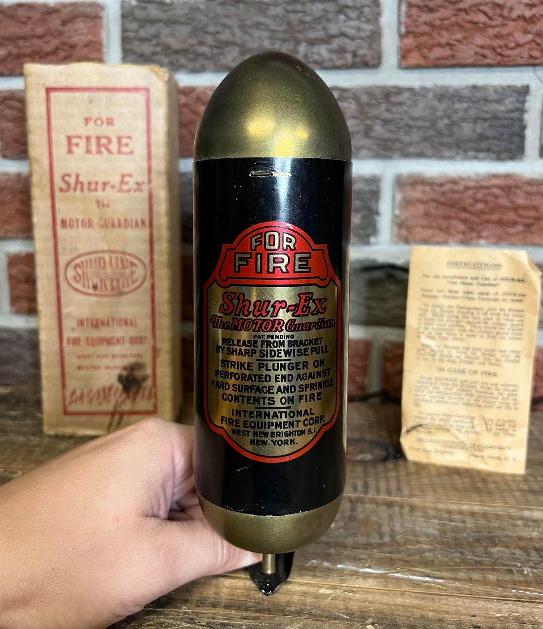 The Motor Guardian Shur-ex Fire Extinguisher - International Fire Equip ...