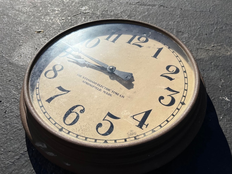 The Standard Electric Time Co. Springfield Mass. - Vintage Industrial ...