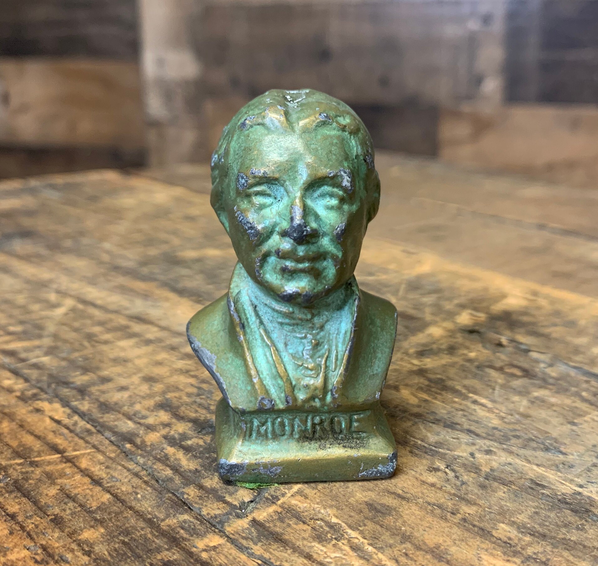 President James Monroe Bronze Bust Miniature Figure | Etsy