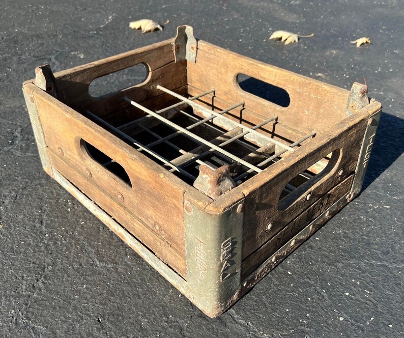 Antique Sealtest Milk Crate Vintage Industrial Stackable - Etsy