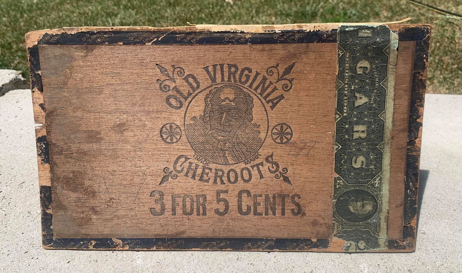Old Virginia Cheroots Box Top Artwork Antique Advertising - Etsy