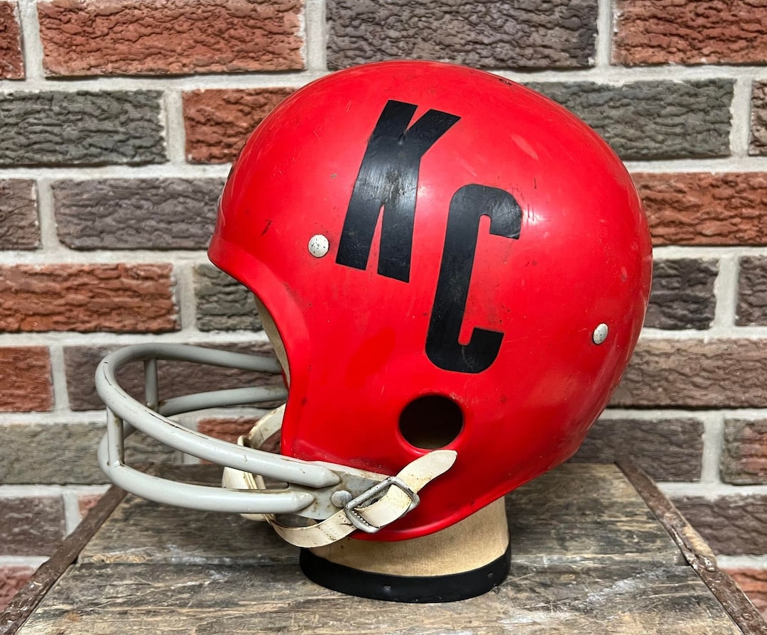 Spalding Titanite Johnny Unitas Football Helmet Kansas City - Etsy