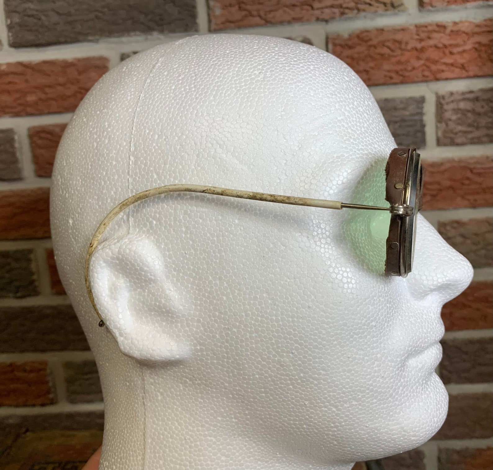 Vintage American Optical Industrial Safety Glasses - Green Lenses ...