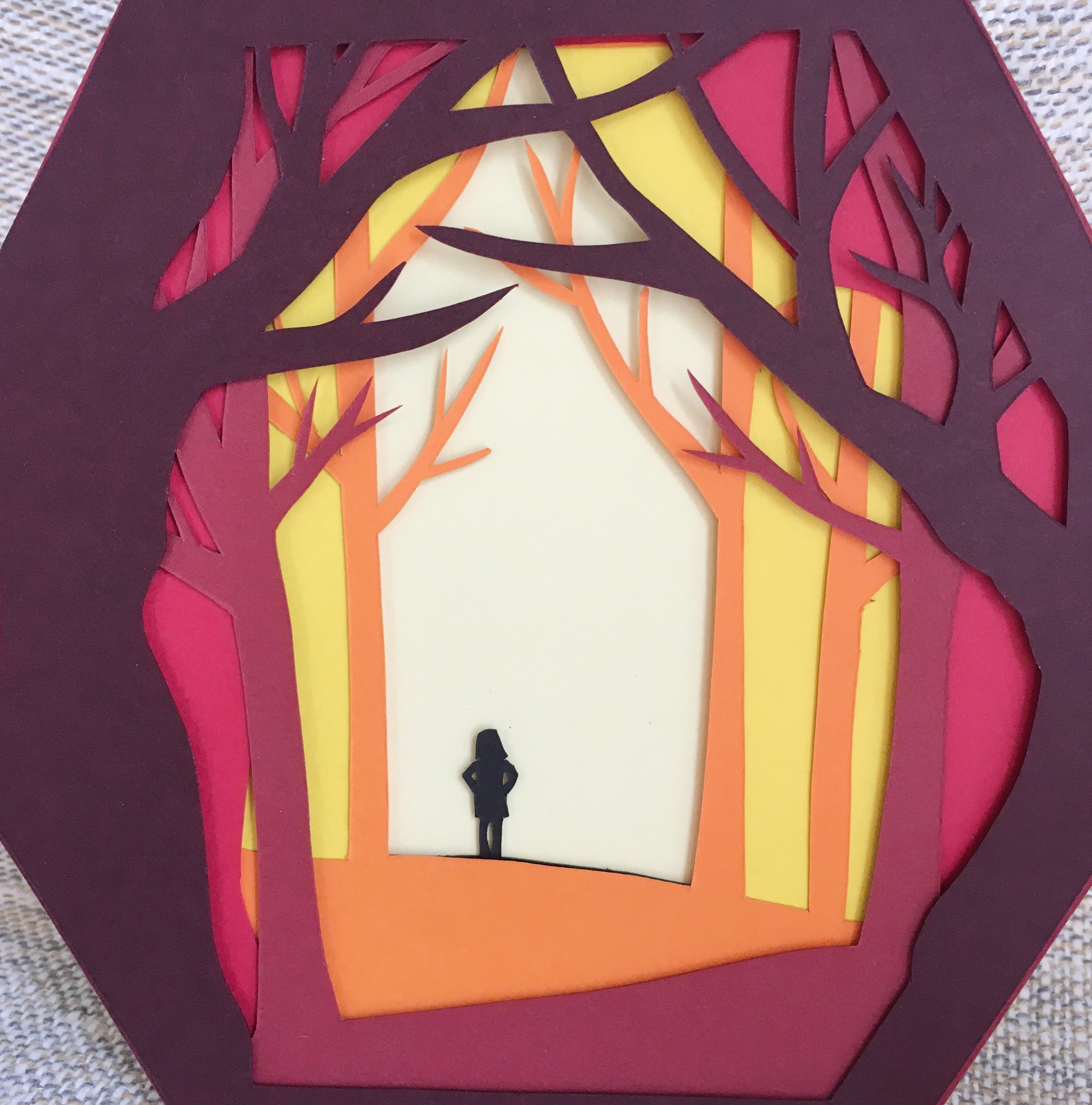Paper-cut Art - Layered Forest Exploration Scene, Autumn - Etsy UK