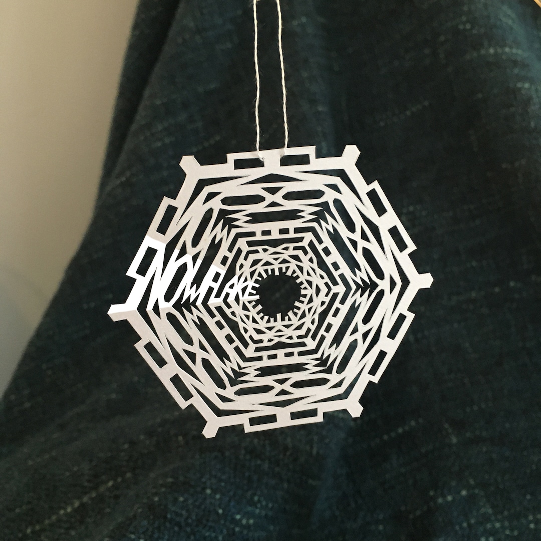 Paper Snowflake - Word Snowflake, Handcut (set of 3) - Etsy