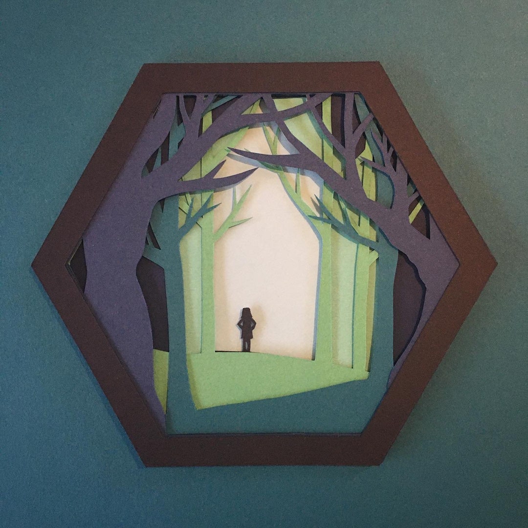 Paper Cut - Forest Exploration Scene - Etsy