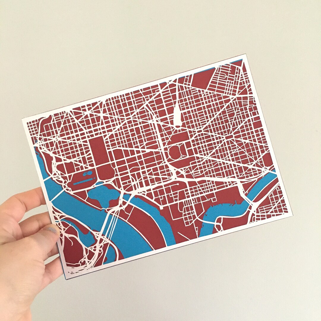 Papercut Map - Personalized Handcut Map - Etsy