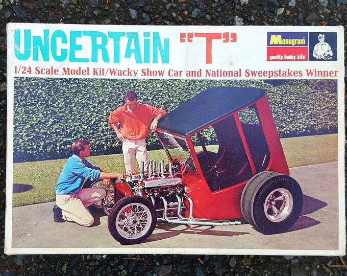 RARE Uncertain-t Ford Custom Hot Rod Monogram Model Kit 1/24 Scale Made ...