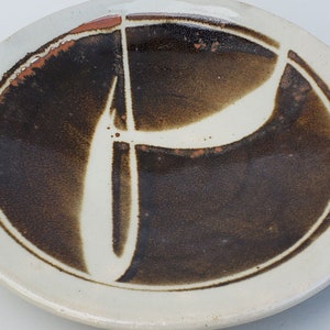 Eric Norstad Studio Pottery Decorated Leaf Plate - Asian Style Leaf ...