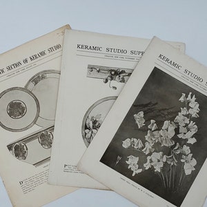 Keramic Studio 1914 - 1916 Syracuse New York - 3 Supplement Issues ...