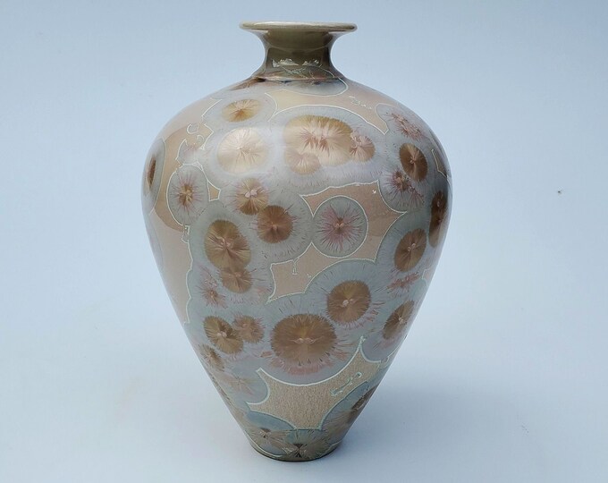 Tim Marcotte Large Crystalline Porcelain Vase - Large Unique Crystals ...