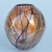 Tim Lazer California Art Glass Vase - Iridescent Gold Oil Spot Vase ...