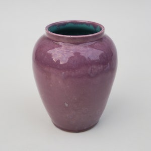 Anton Lang German Pottery Vase - Oberammergau Germany Potter - Purple ...